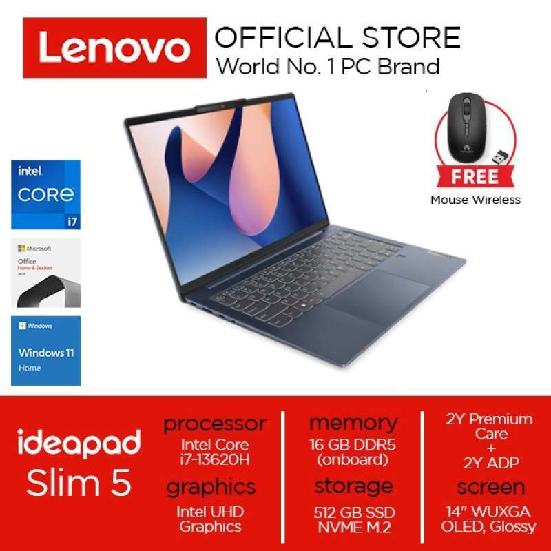Promo Lenovo Ideapad Slim I Irl Core I H Gb Gb W Ohs Oled Diskon Di Seller