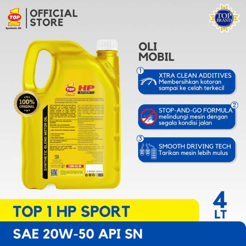 Promo Oli Mobil Smo Sport Sae 20w-50 4 L - Xenia - - Grand Livina Diskon 13% Di Seller Toplets ...