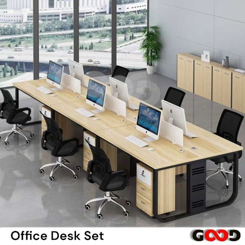 Promo Meja Kantor/ Meja Kerja Kantor/ Meja Staff/office Desk Set ...