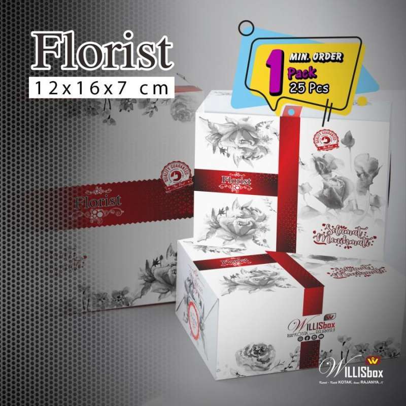 Jual Kotak Snack 12x16x7 Florist/ Dus Roti, Kue Basah, Jajanan Pasar Di ...