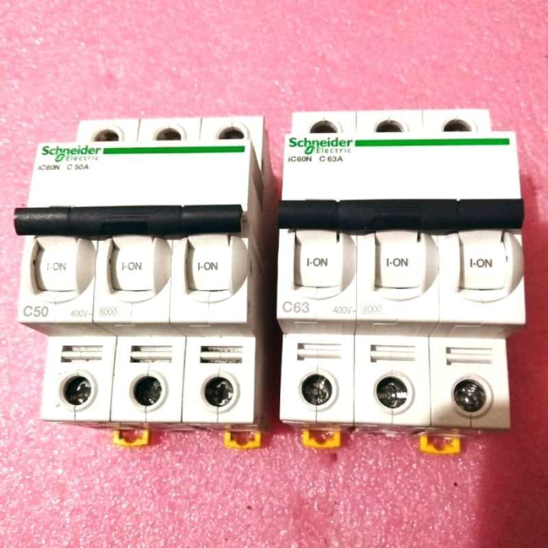 Promo Schneider Mcb 3phase Ic60n C50/c63 - 3p 50a Diskon 50% Di Seller Selera_kita Store ...