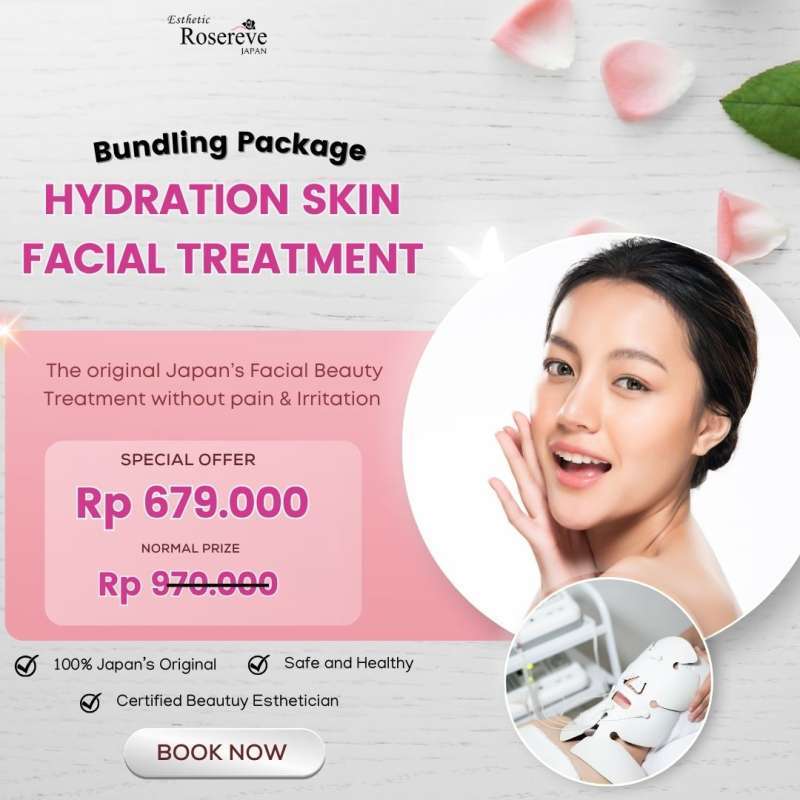 Promo Esthetic Rosereve Japan Special Bundling Package Hydration Skin ...