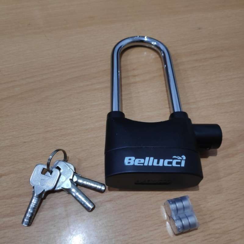 Promo Gembok Alarm Bellucci/alarm Anti Maling/gembok Motor/alarm Lock ...
