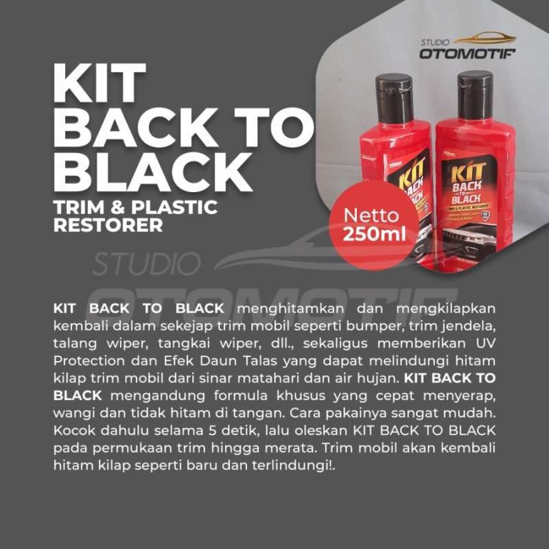 Jual Kit Back To Black Mobil 250ml Penghitam Plastik Trim Pintu ...