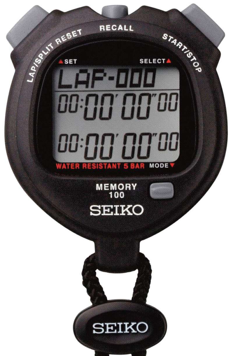 Promo Promo - Stopwatch Seiko S23601p Digital 100 Lap Memory - Stop ...
