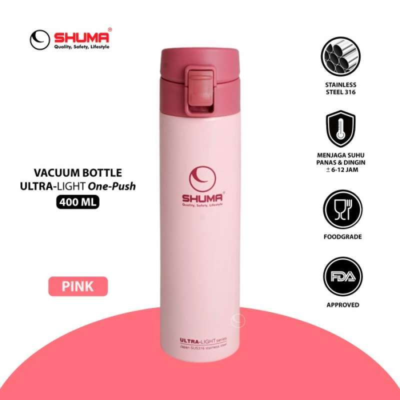 Promo Shuma S/s 316 Ultra Light One-push Vacuum Bottle 400 Ml Termos Air Diskon 23% Di Seller ...