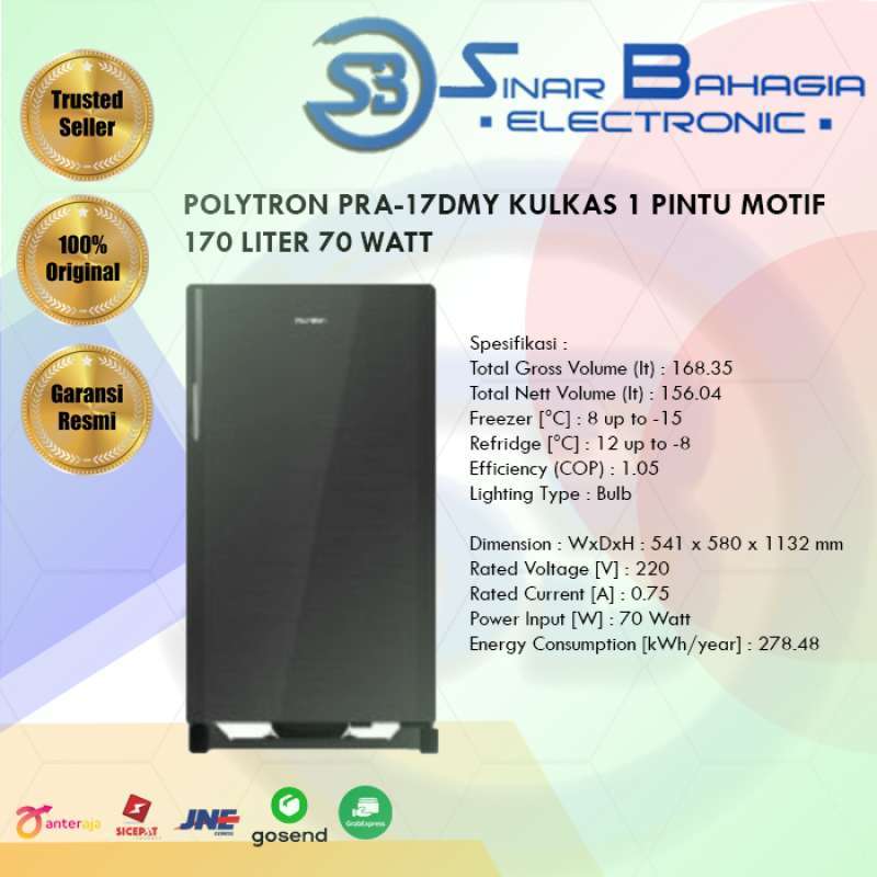 Jual Lemari Es Polytron Pra 17 Dmy Original, Murah & Diskon Juni 2024 ...