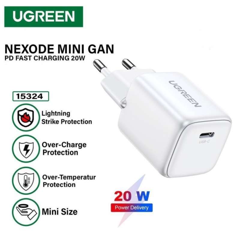 Promo Ugreen 20w Gan Mini Charger Pd Type C White 15234 Diskon 50% Di ... Promo Ugreen 20w Gan Mini Charger Pd Type C White 15234 Diskon 50% Di ...