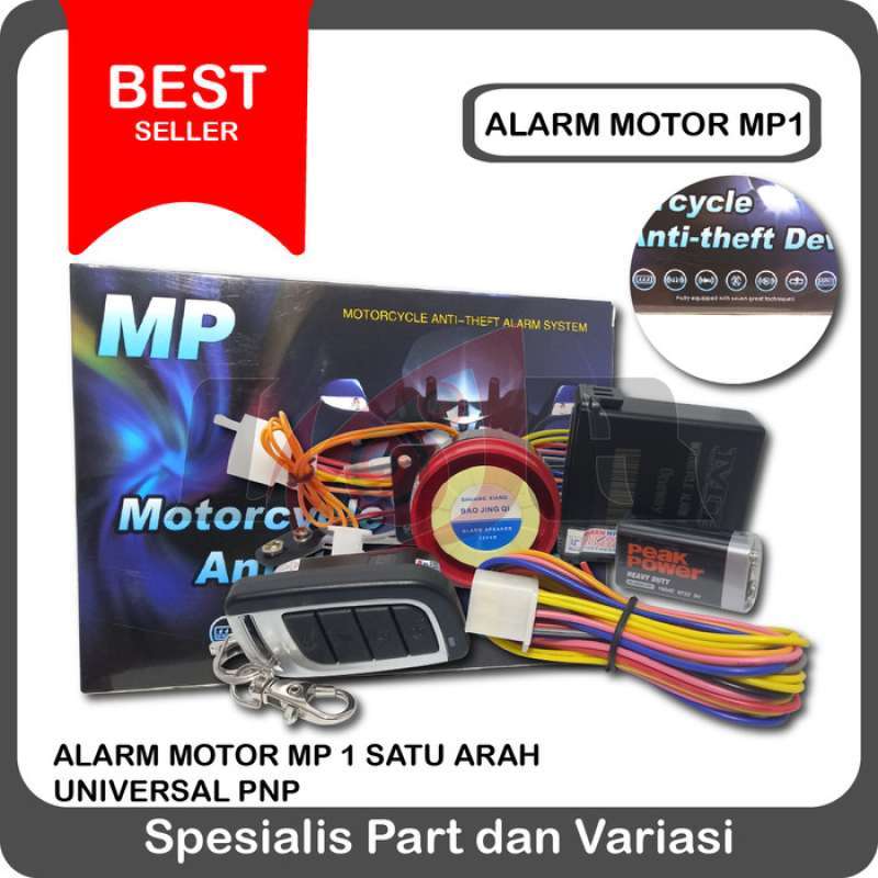 Promo Alarm Motor Mp One Way 1 Arah Remoter Bunyi Stater Jarak Jauh ...