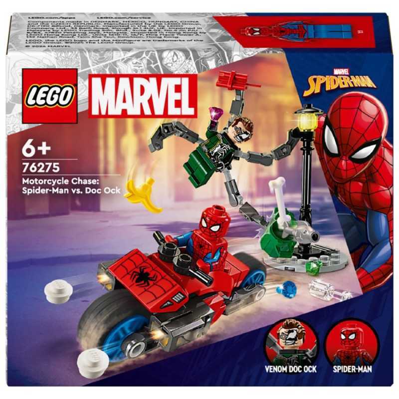 Jual Lego Marvel - 76275 Motorcycle Chase Spider-man Vs Doc Ock Set ...