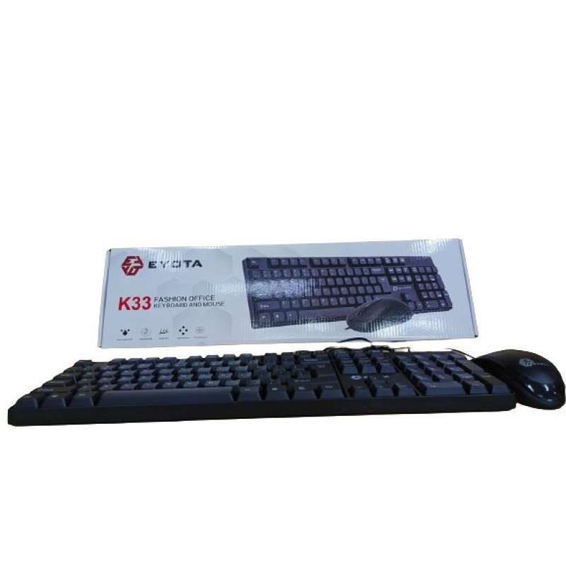 Jual Eyota K33 K-33 Full Set Keyboard Mouse Wired Kabel Usb Power Cable ...