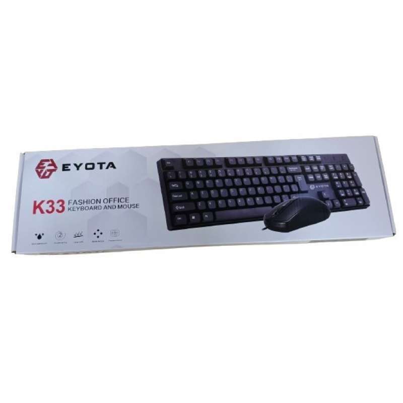 Jual Eyota K33 K-33 Full Set Keyboard Mouse Wired Kabel Usb Power Cable ...