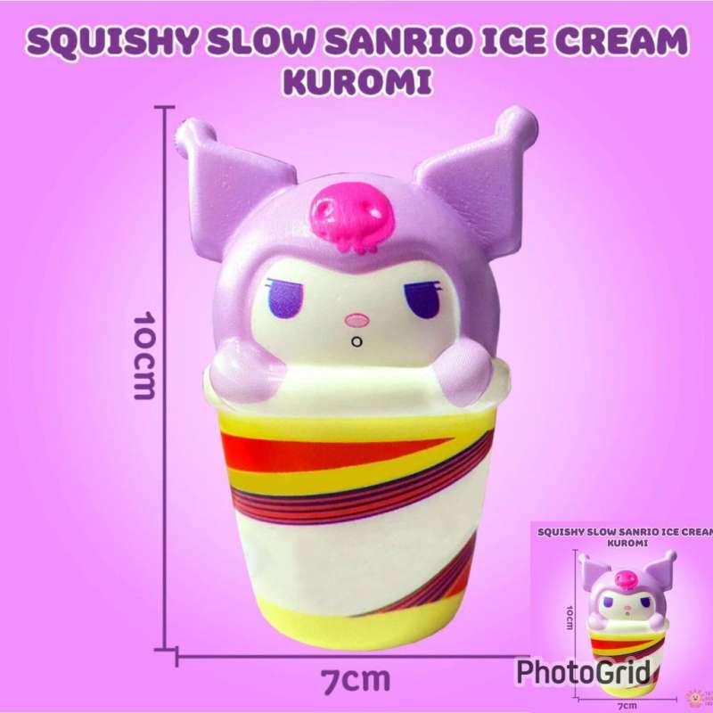 Jual Squishy Sanrio Karakter Cinnamon Melody Kuromi Pompurin Hello Kitty - Squishy Kuromi Short ...