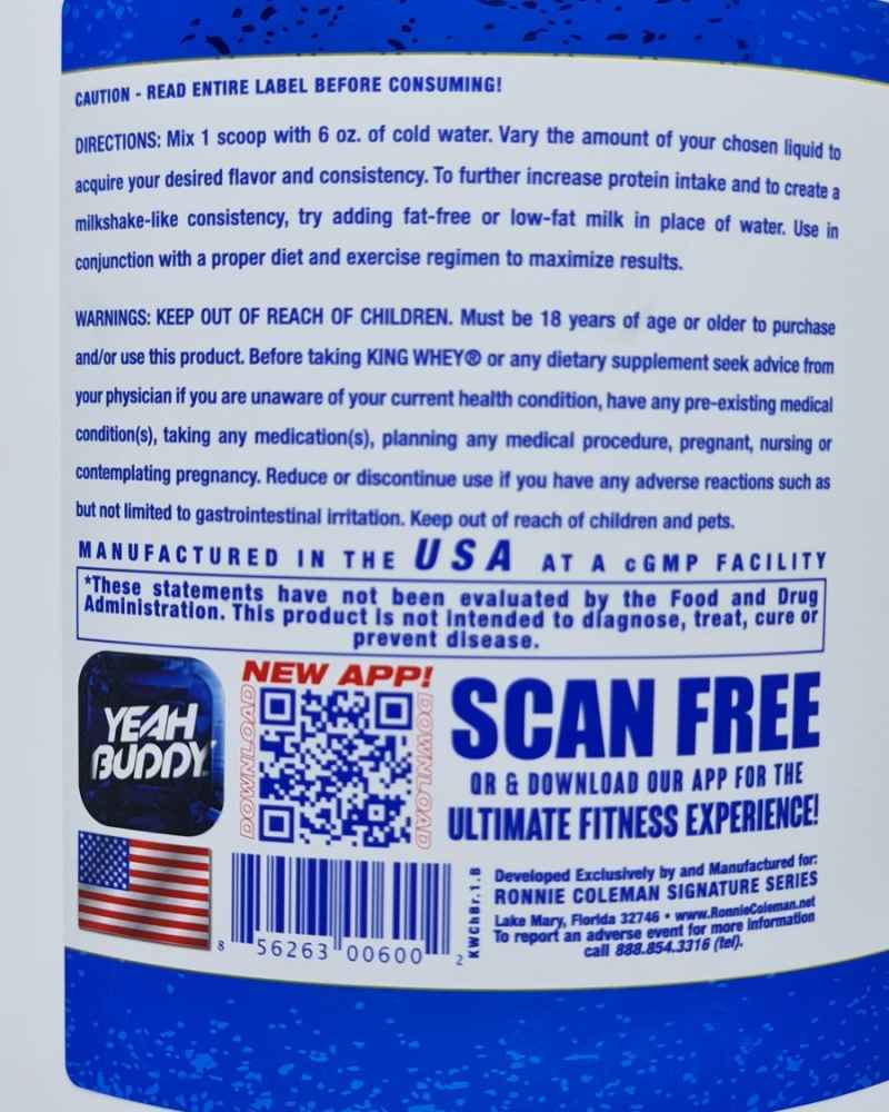 Promo King Whey Rcss Rc Ronnie Coleman Signature Series Protein 5 Lbs ...
