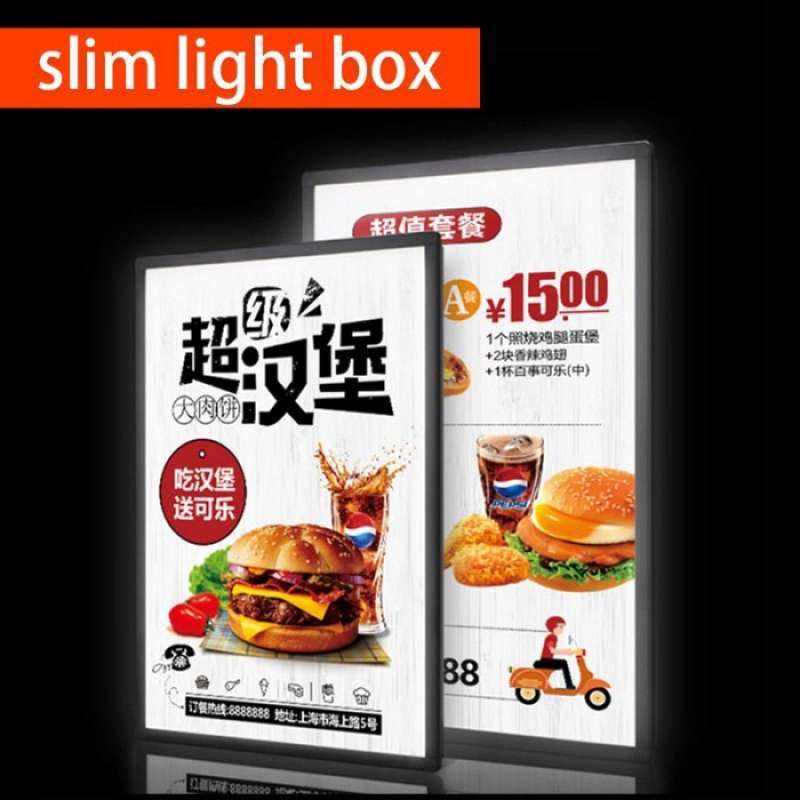 Promo Slimlite Magnetic Light Pro 60x90cm - Slim Light Box Led Neon Box ...