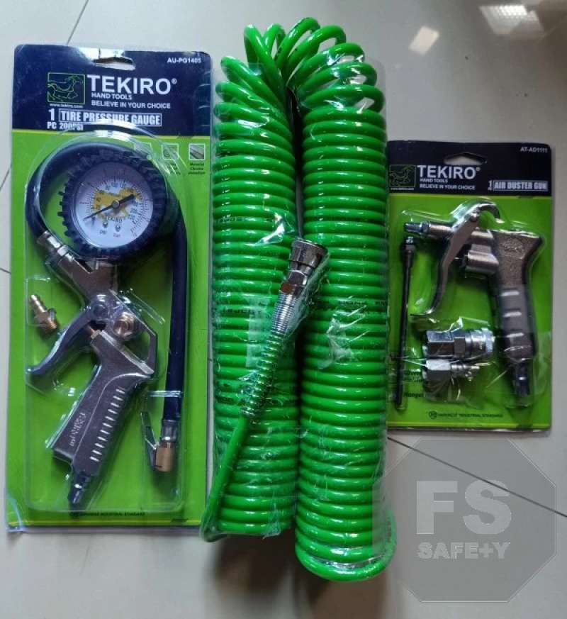 Promo Paket Isi Angin Ban Kompressor Tekiro Air Duster Inflator Selang ...