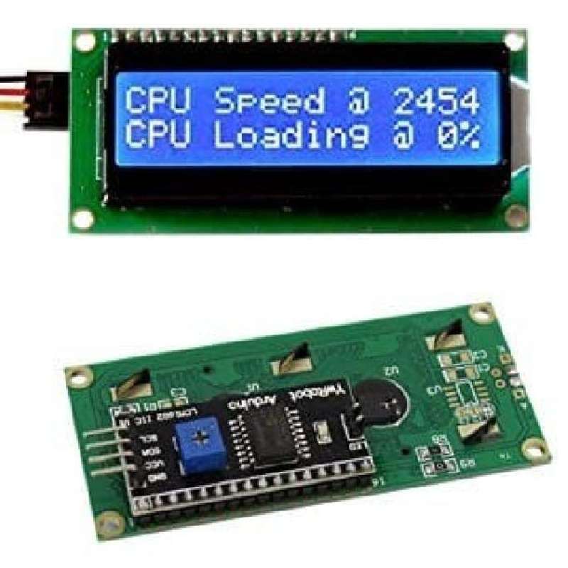 Jual Iic/i2c/twi 1602 Serial Blue Backlight Lcd Module For Arduino Uno ...