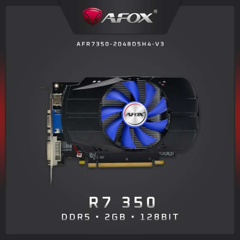 Jual Vga Card Afox Radeon R7 350 / Afr7350 2gb Ddr5 128bit Atx Single ...