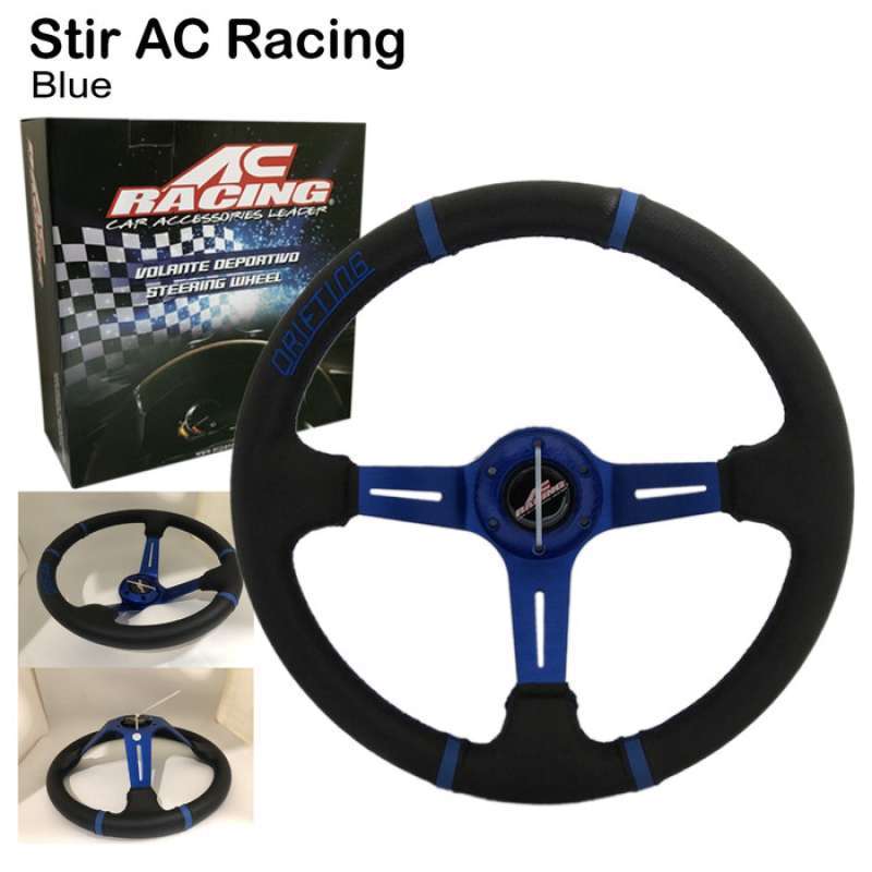 Promo Stir Steer Setir Racing Mobil Universal 13inch Model Cekung Ac ...