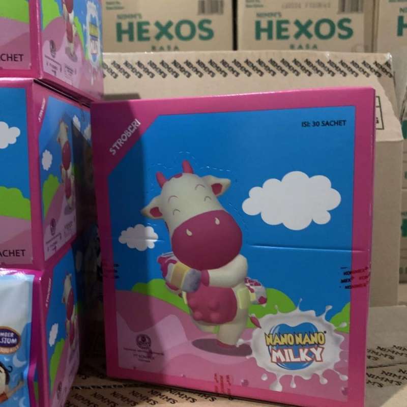 Jual Permen Susu Nano Nano Milky Stroberry Kemasan 1 Box Isi 30 Bungkus ...