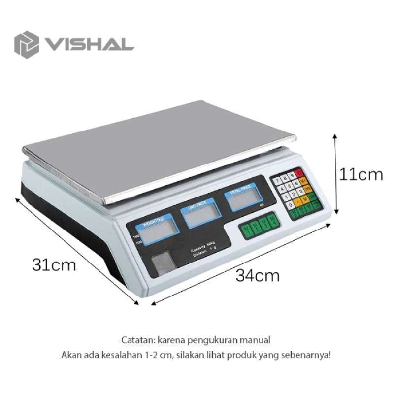 Promo Digital Computing Scale 30kg Double Display/timbangan Perhitungan ...