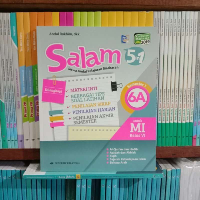 Promo Buku Salam 5 In 1 6a Kelas 6 Mi Kma 2019 Erlangga Diskon 28% Di Seller Huka Shop - Kebon ...