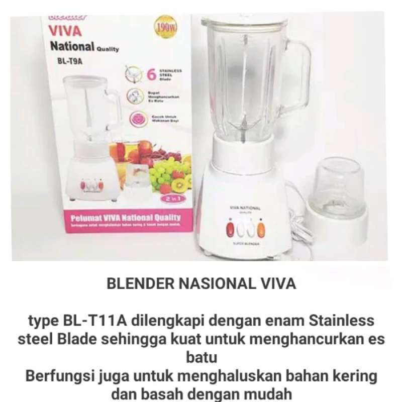 Promo Blender Merek Nasional Type Bl-t11a Diskon 23% Di Seller Cuanz ...