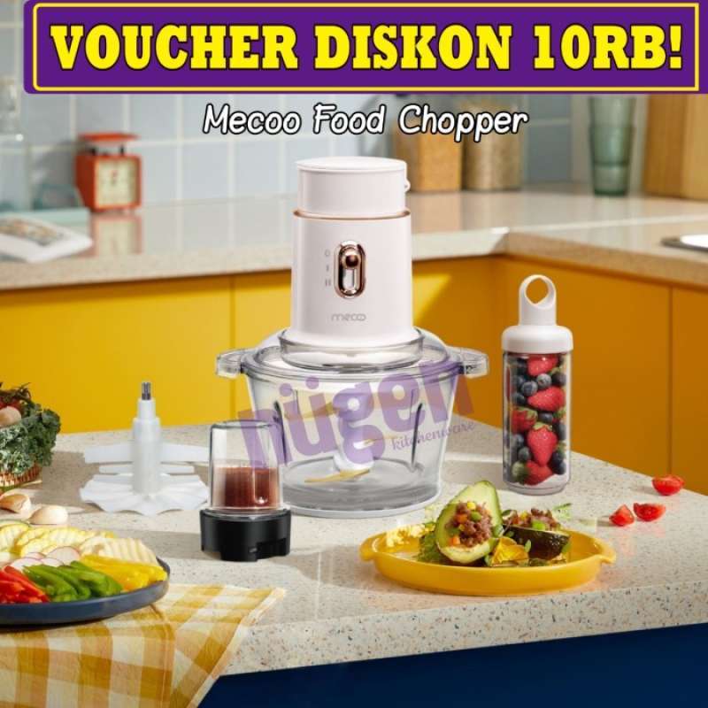 Promo Mecoo Food Chopper 5 In 1 Multi Function Chopper Low Watt Bpa ...