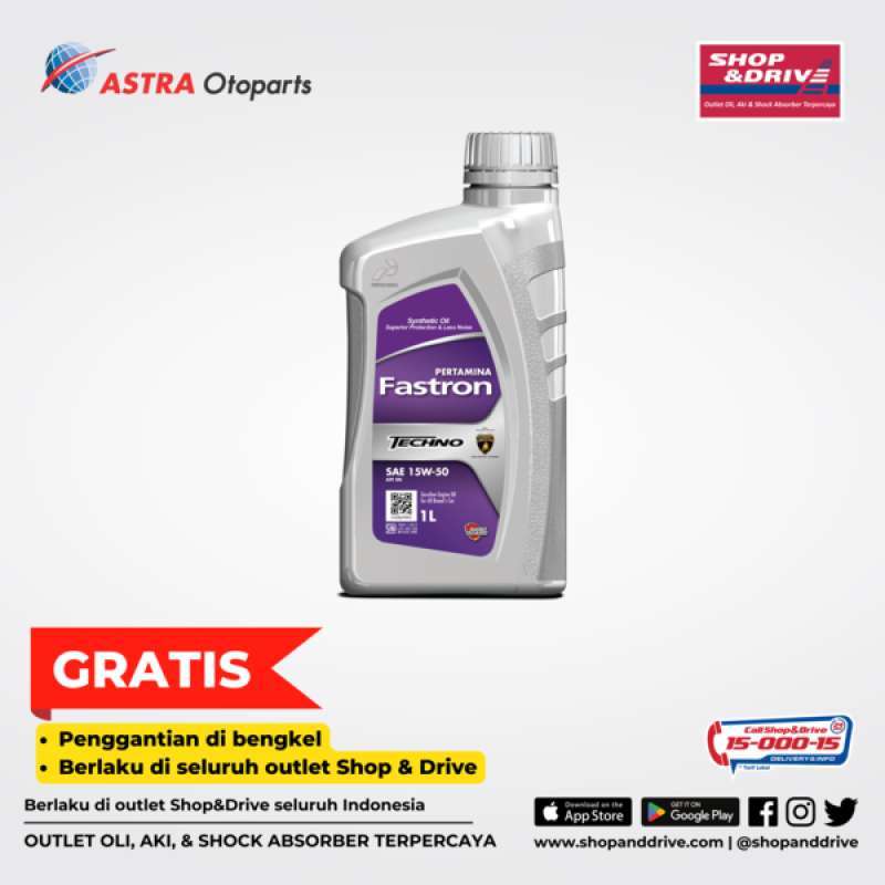 Harga Oli Pertamina Fastron Techno 15 W 50 💯 Terbaru, Spesifikasi ...