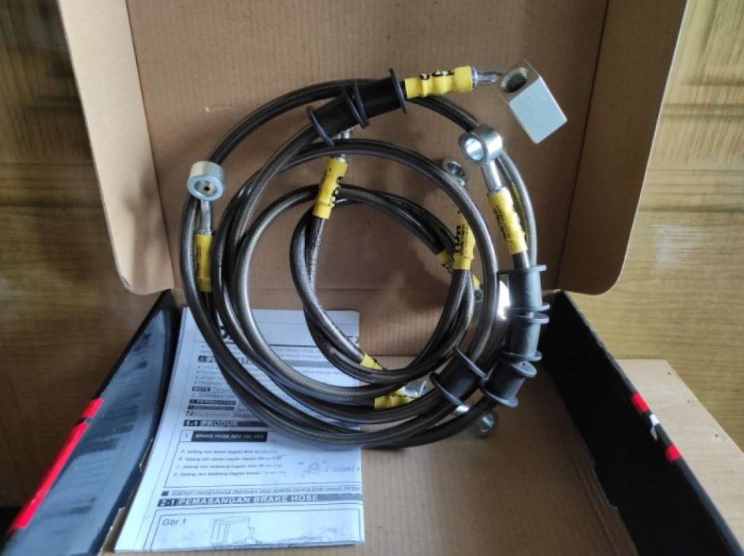 Promo Selang Rem Tdr Black Carbon 150 Lokal 160 Cbs Diskon 8% Di Seller ...