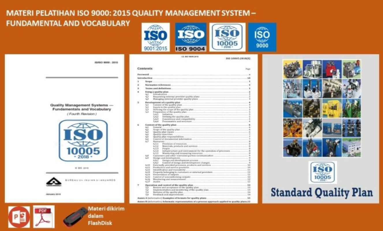 Promo Materi Pelatihan Iso 9001 : 2015 Quality Management System Lengkap - Iso10005 Multicolor ...