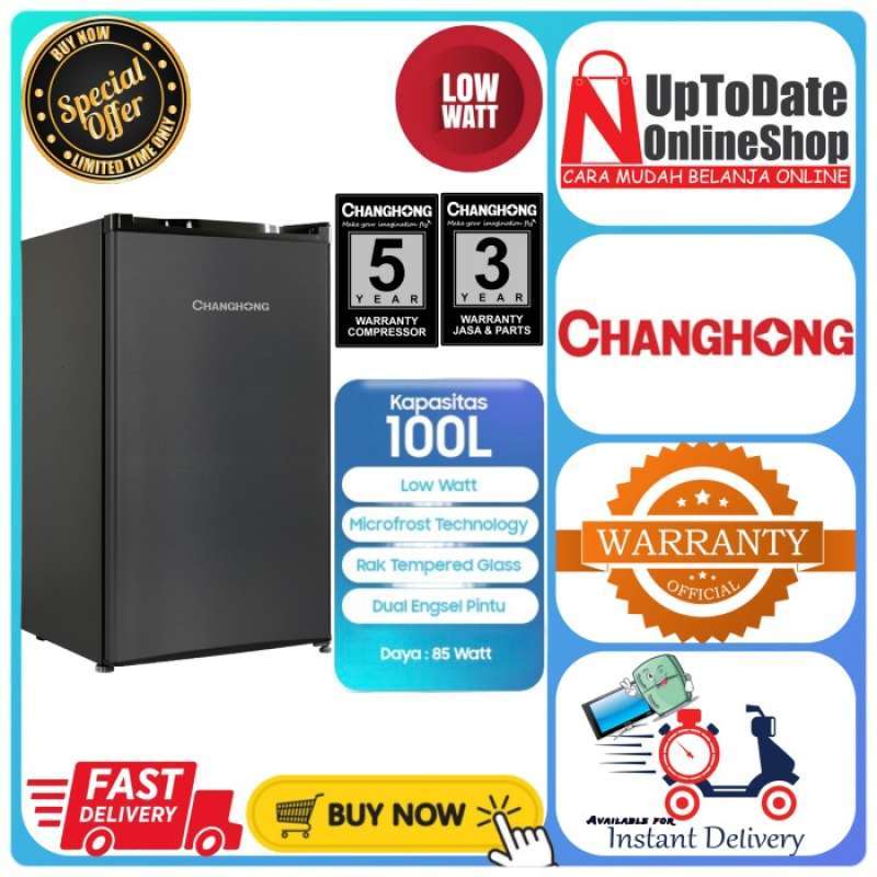 Promo Kulkas 1 Pintu Changhong Cbc-100 Super Low Watt Super Fast ...