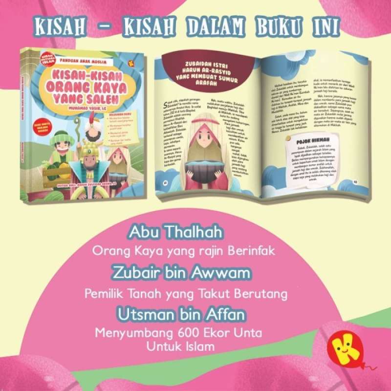 Promo Buku Cerita Anak Islam Kisah Kisah Orang Kaya Saleh Diskon 30% Di Seller Huka Shop - Kebon ...
