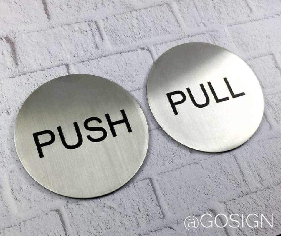 Jual Sign Push Pull Stainless Steel 304 Di Seller Noelle - Cengkareng ...