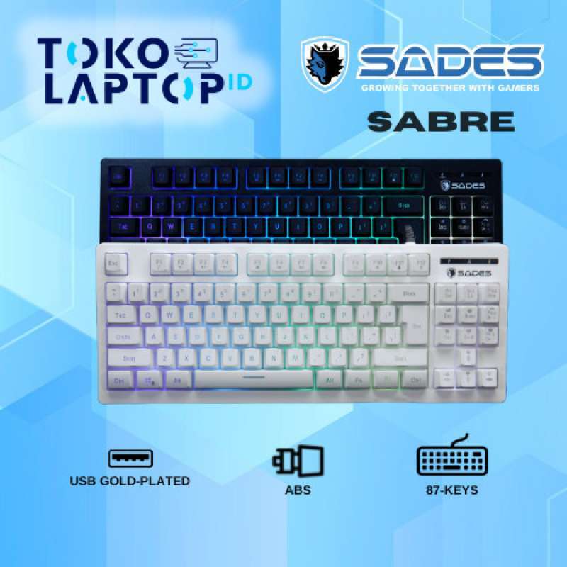 Promo 100% Produk Ori Sades Sabre Tkl Rgb Wired Gaming Keyboard Diskon ...