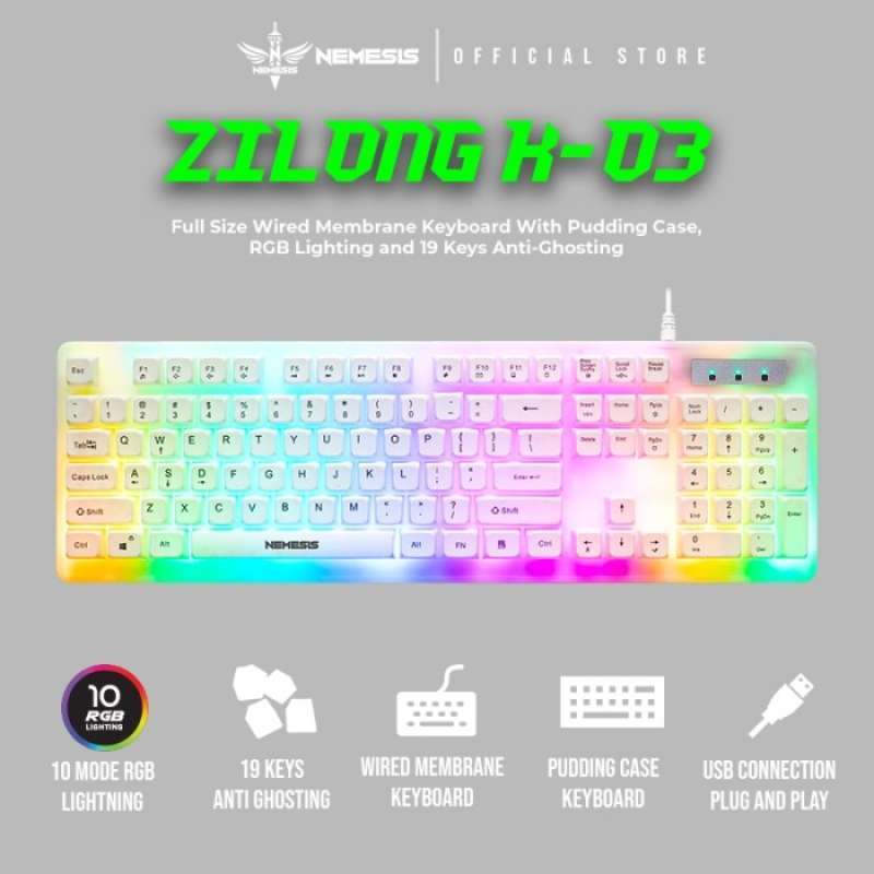 Promo 100% Produk Ori Keyboard Gaming Nyk Nemesis Wired Membrane ...