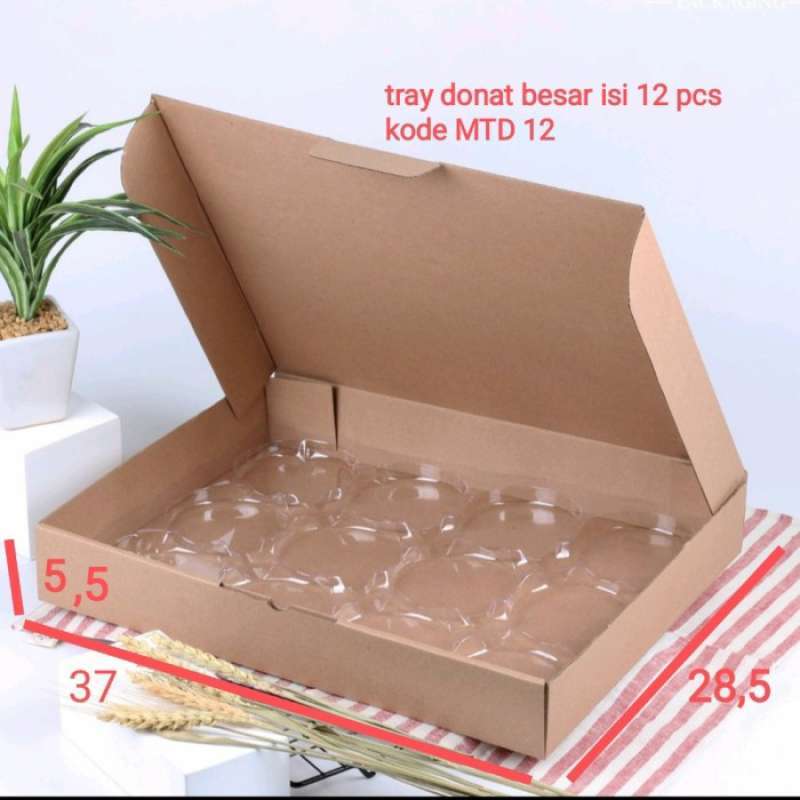 Promo Bundling C Kardus Kotak Donat + Tray Isi 25 Pcs Dk-13+mtd-12 ...