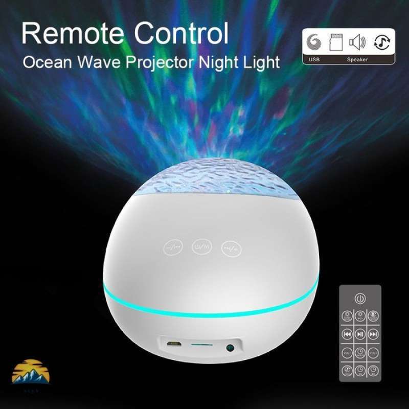 Promo Led Starry Night Sky Projector Lamp Ocean Wave Star Light Room ...