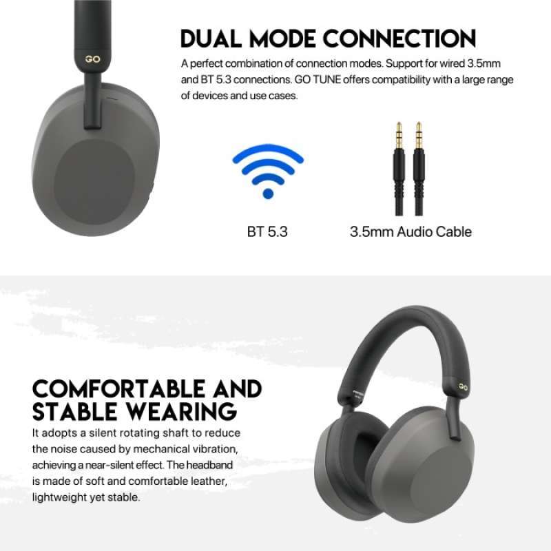 Jual Fantech Headphone Bluetooth Dual Mode Headset Wireless Go Tune ...