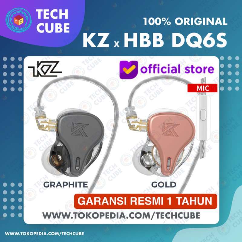 Jual Kz X Hbb Dq6s With Mic In Ear Hifi Driver Earphone Alt Dq6 Zes Zex ...