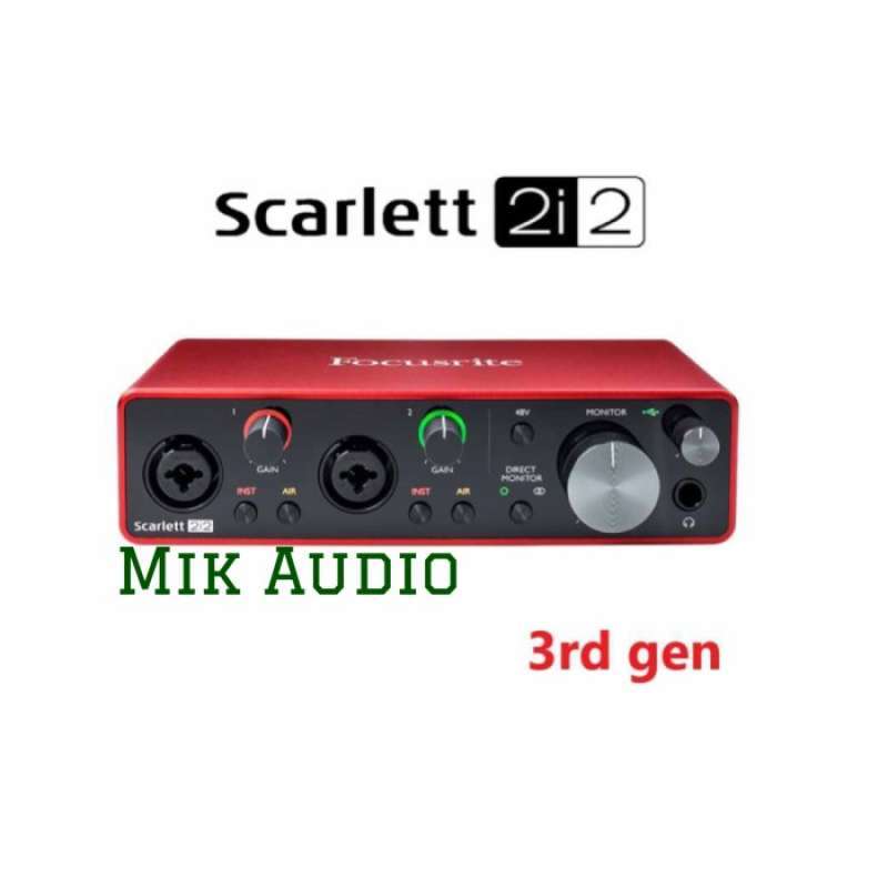 Promo Focusrite Scarlett 2i2 (3rd Gen) Usb Audio Soundcard Diskon 23% ...