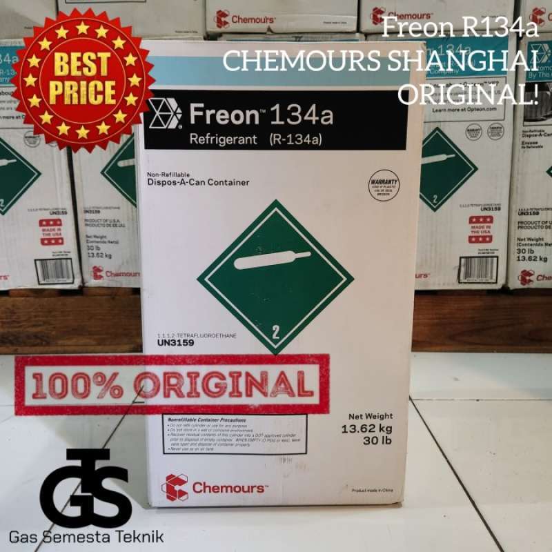Promo Freon R134a Chemours Shanghai China | R 134 Shanghai Ori Diskon ...