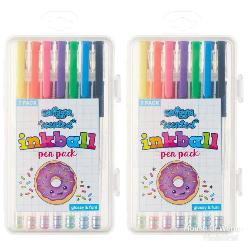 Promo Smiggle Inkball Scented Pen Pack X7 - Pulpen Warna Wangi Smiggle ...