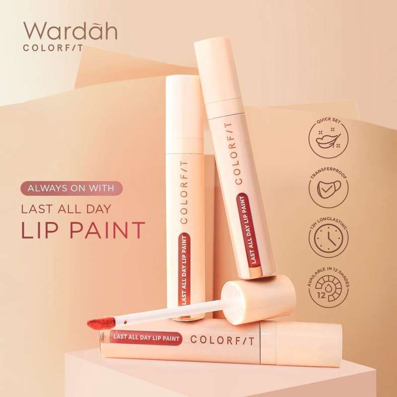 Promo Wardah Colorfit Last All Day Lip Paint 4.2 Gr - Wardah 05 Stay ...