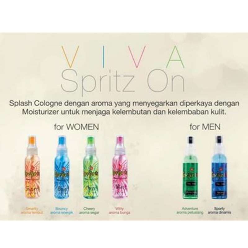 Promo Viva Spritz On Splash Cologne 100ml - Spritz Witty 100 Diskon 9% ...