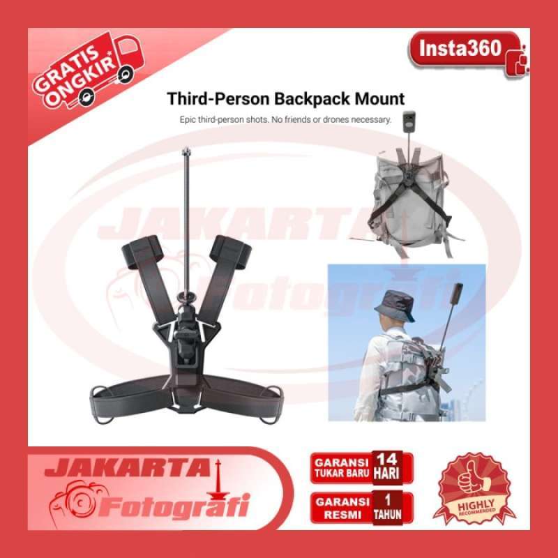 Jual Insta360 Third Person Backpack Mount Bundle Insta 360 Original Di ...