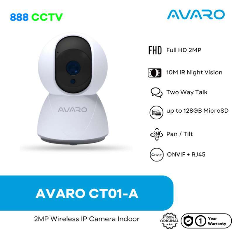 Jual Cctv Wifi Avaro Ct01-a Smart Ip Camera 2mp Indoor - +32gb Sandisk Di Seller Noelle ...