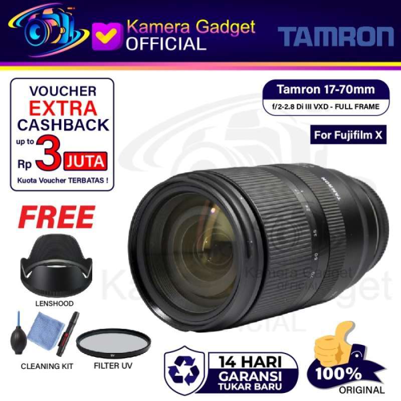 Jual Lensa Tamron 17-70mm F2.8 For Fujifilm X Di Iii-a Vc Rxd Fuji 17-70 Mm Di Seller Noelle ...