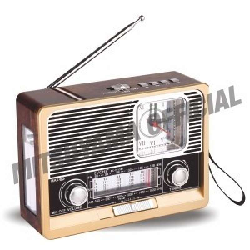 Jual Radio Speaker Portable Jam Analog + Senter Mitsuyama Fm Am Sw 3 ...