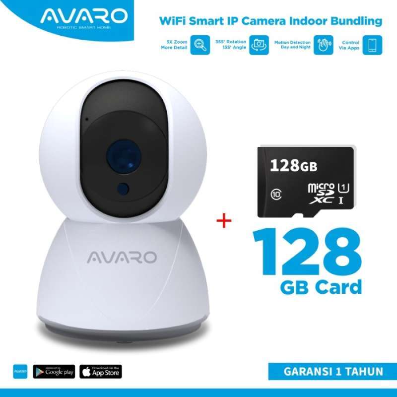 Jual Avaro Smart Cctv Wifi Ip Camera Cctv Indoor Sd Card 2mp Ptz Lan ...